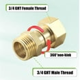 YUYAN-Garden Hose Swivel Connector, Heavy Duty Brass Garden Hose Shut ...