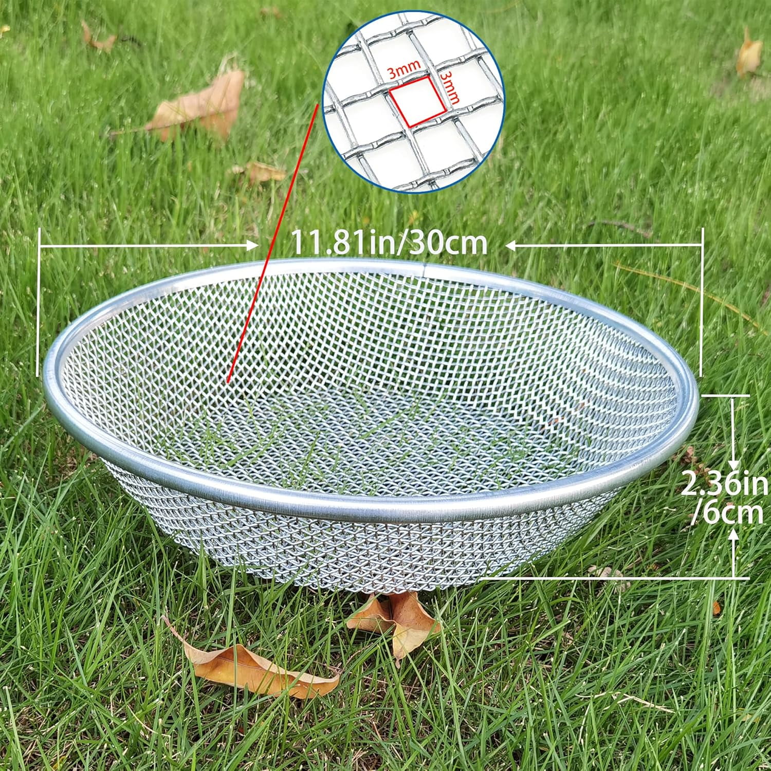 YUYAN-Gardening Sand Soil Compost Sifter Perfect for 5 Gallon Bucket (1 ...