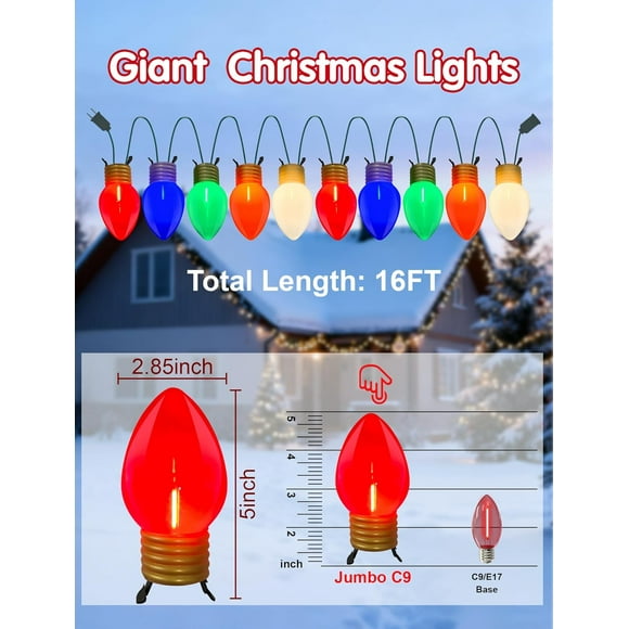 Jumbo Christmas Light Bulb