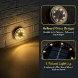 YUYAN-Glass Solar Step Lights with Bubble Style, Modular-Design ...