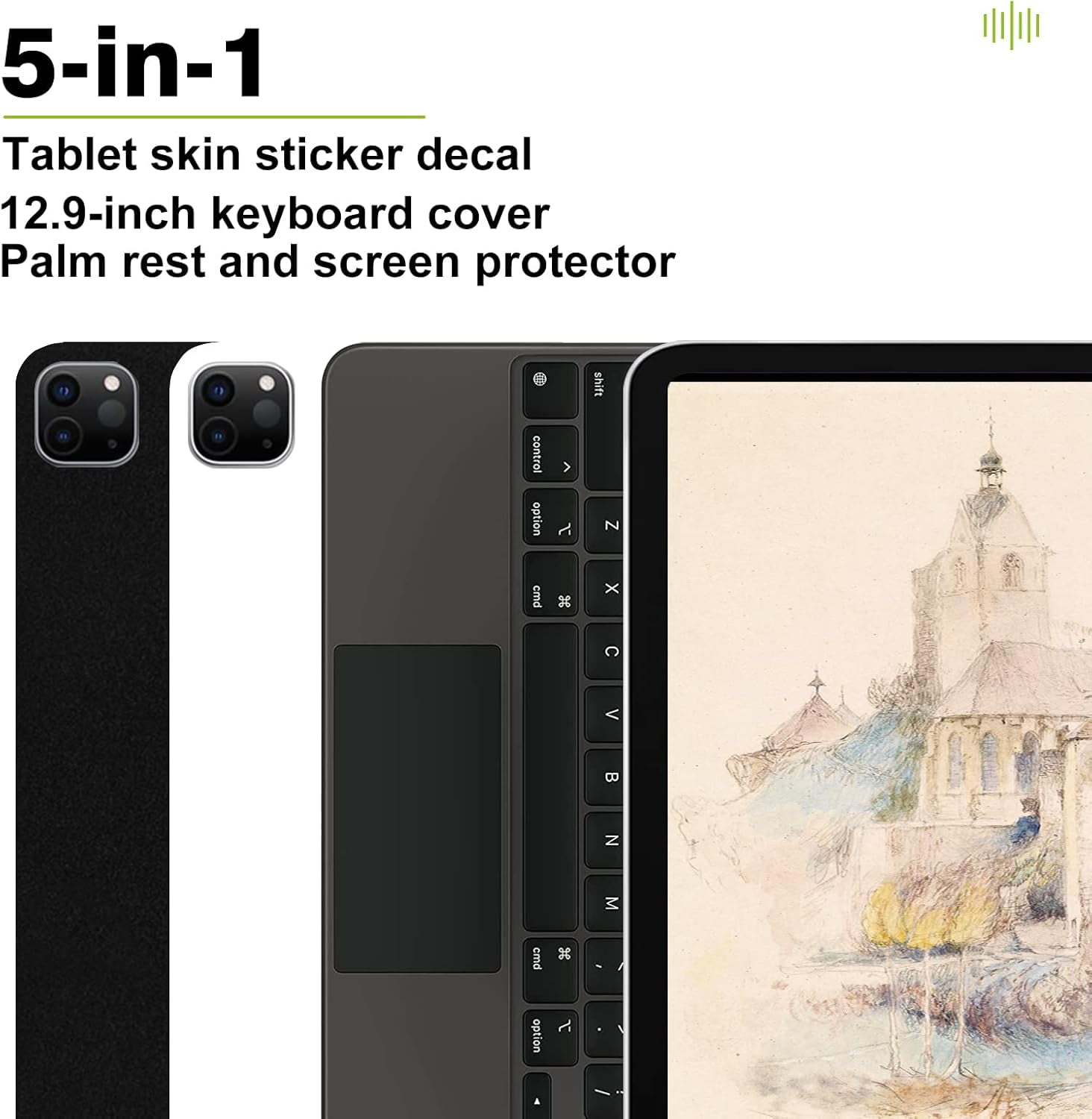 YUYAN-IMMOENUC 5-in-1 Tablets Skin Sticker Decals for 2020/2021/2022 ...