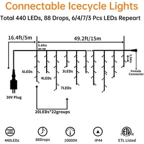 Dripping Christmas Lights