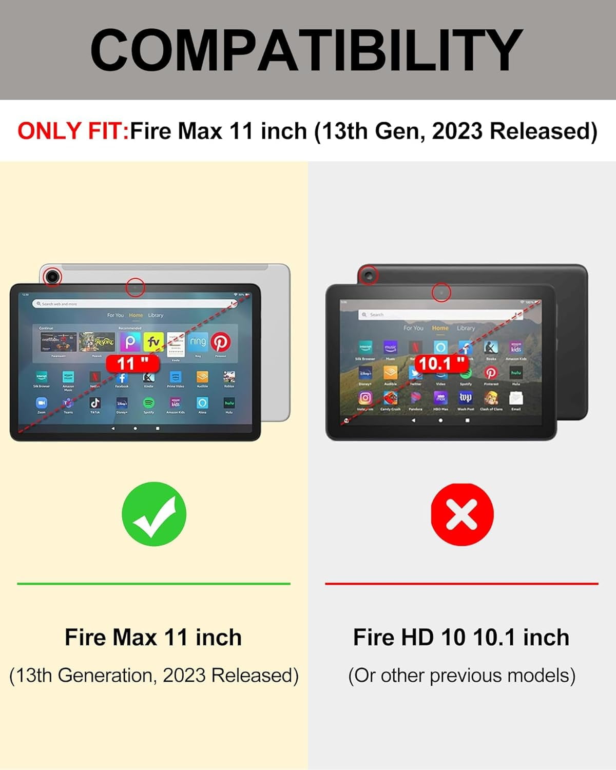 YUYAN-Keyboard Case for Fire Max 11 inch (13th Generation, 2023 Release ...