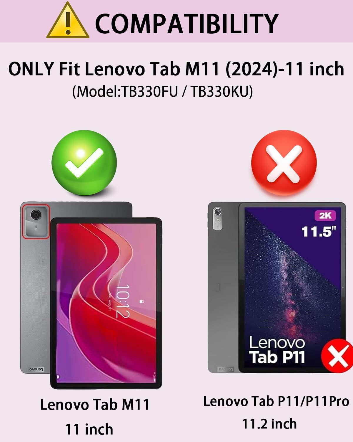 YUYAN-Keyboard Case for Lenovo Tab M11 / Tab K11 LTE 2024 11 inch Cover ...