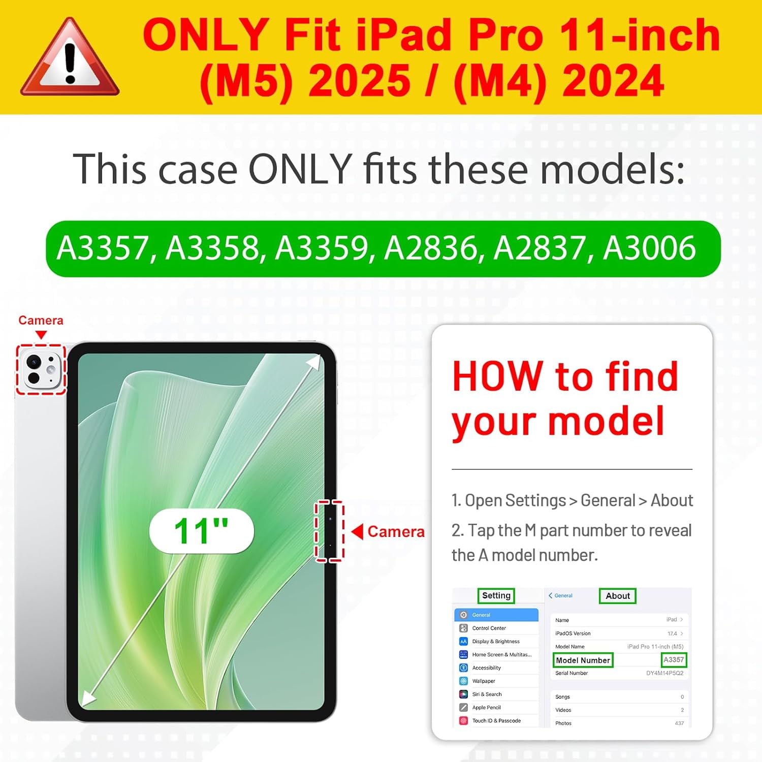 YUYAN-Keyboard Case for iPad Pro 11-inch (M5) 2025 / (M4) 2024 ...
