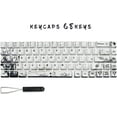 YUYAN-Keycaps 68 Set Ink Panda for 68 Keys Keyboard, Custom PBT OEM ...