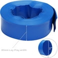 YUYAN-Lay-Flat Pool Backwash Hose - 2" x 50Ft Reinforced Heavy Duty PVC ...