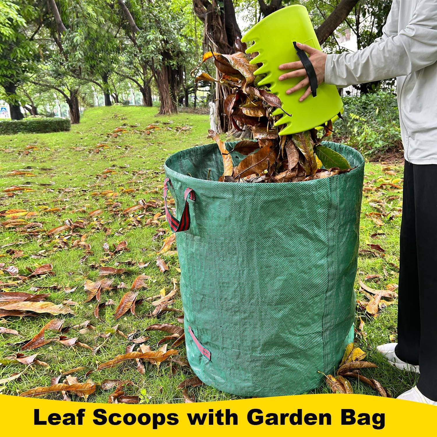 YUYAN-Leaf Scoops Hand Rakes, Leaf Scoops and Claws with Garden Bag and ...