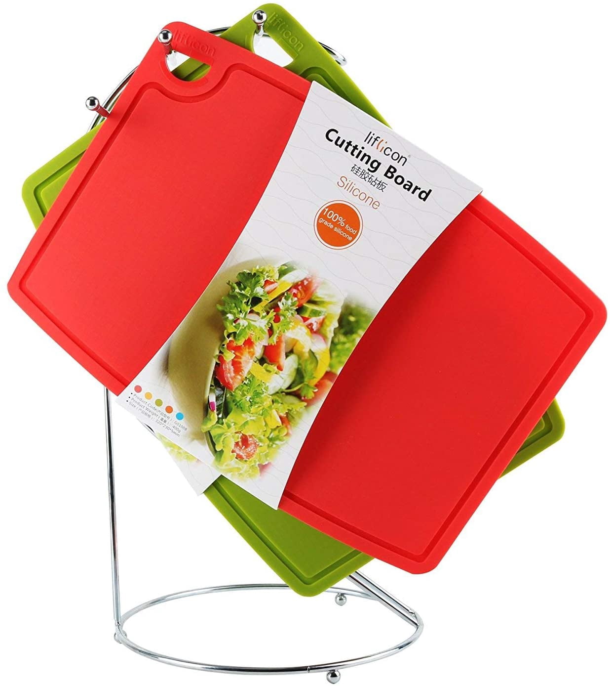 YUYAN-Liflicon Thick Cutting Boards for Kitchen Silicone Chopping Board ...