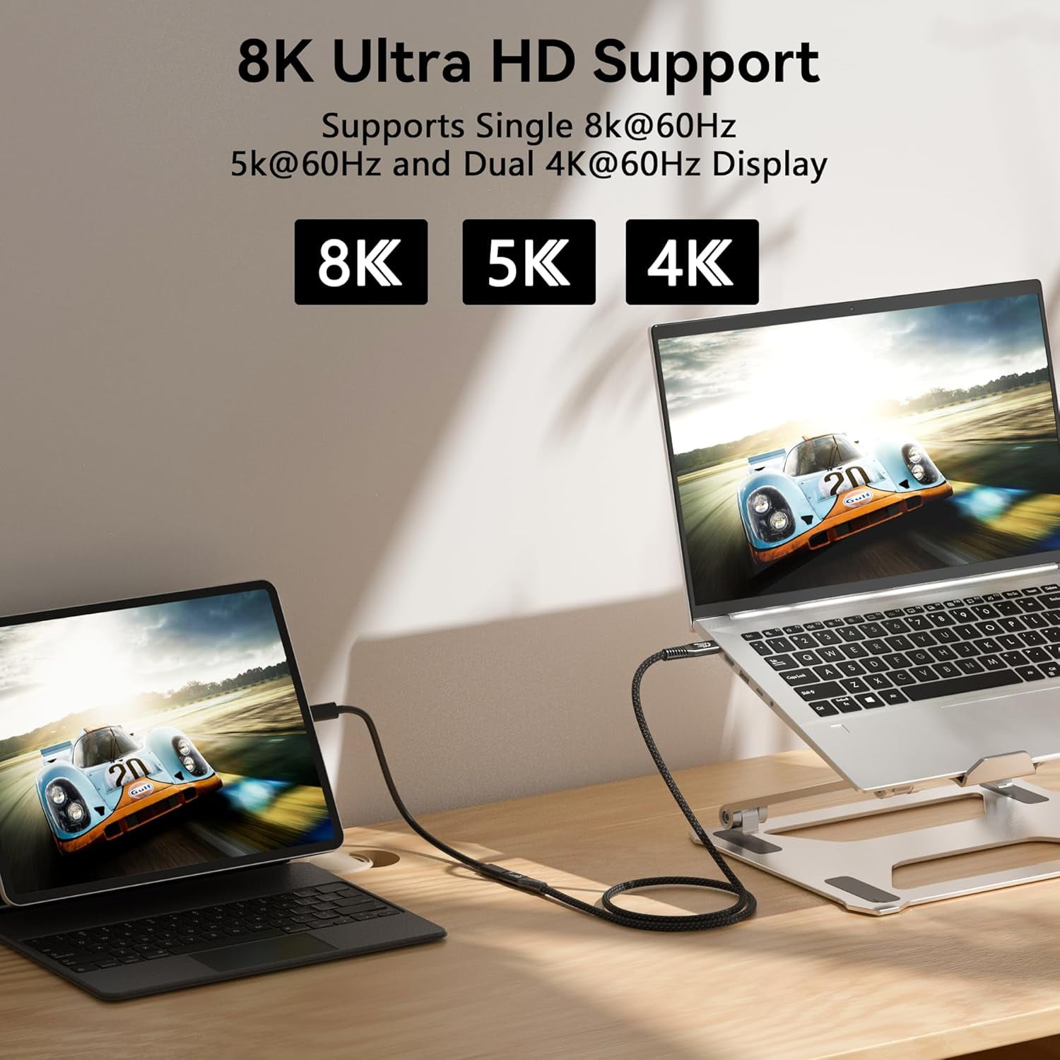 YUYAN-Long USB c Extension Cable 20FT, 20Gbps/100W USB3.2 Type C ...