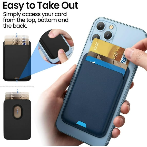 YUYAN-Magnetic Wallet Compatible with MagSafe for iPhone 17 16 15 14 13 ...