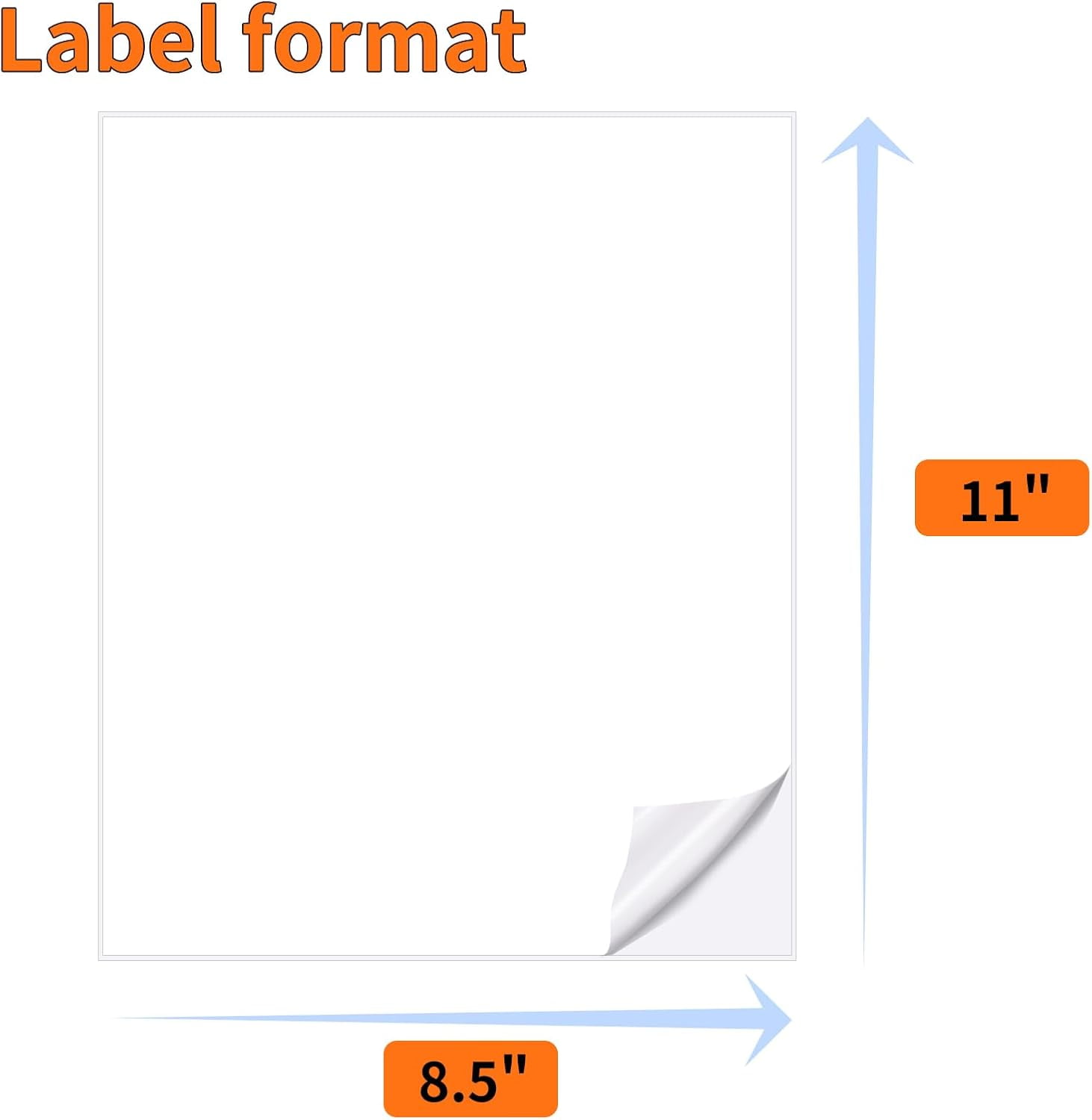 YUYAN-Mailing Label,Address Labels 1-UP, White Shipping Labels,200 ...
