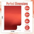 YUYAN-Metallic Red Cardstock Paper, 60pcs of 8.5”x11” (250 GSM) - Red ...