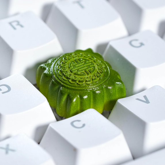 YUYAN-Mid-Autumn Festival Green Mooncake Artisan Keycap R1 SA Profile ...