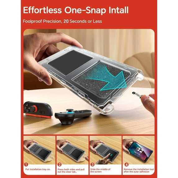 YUYAN-Military-Grade 9H+ UNBREAK Tempered Glass for Nintendo Switch 2 ...