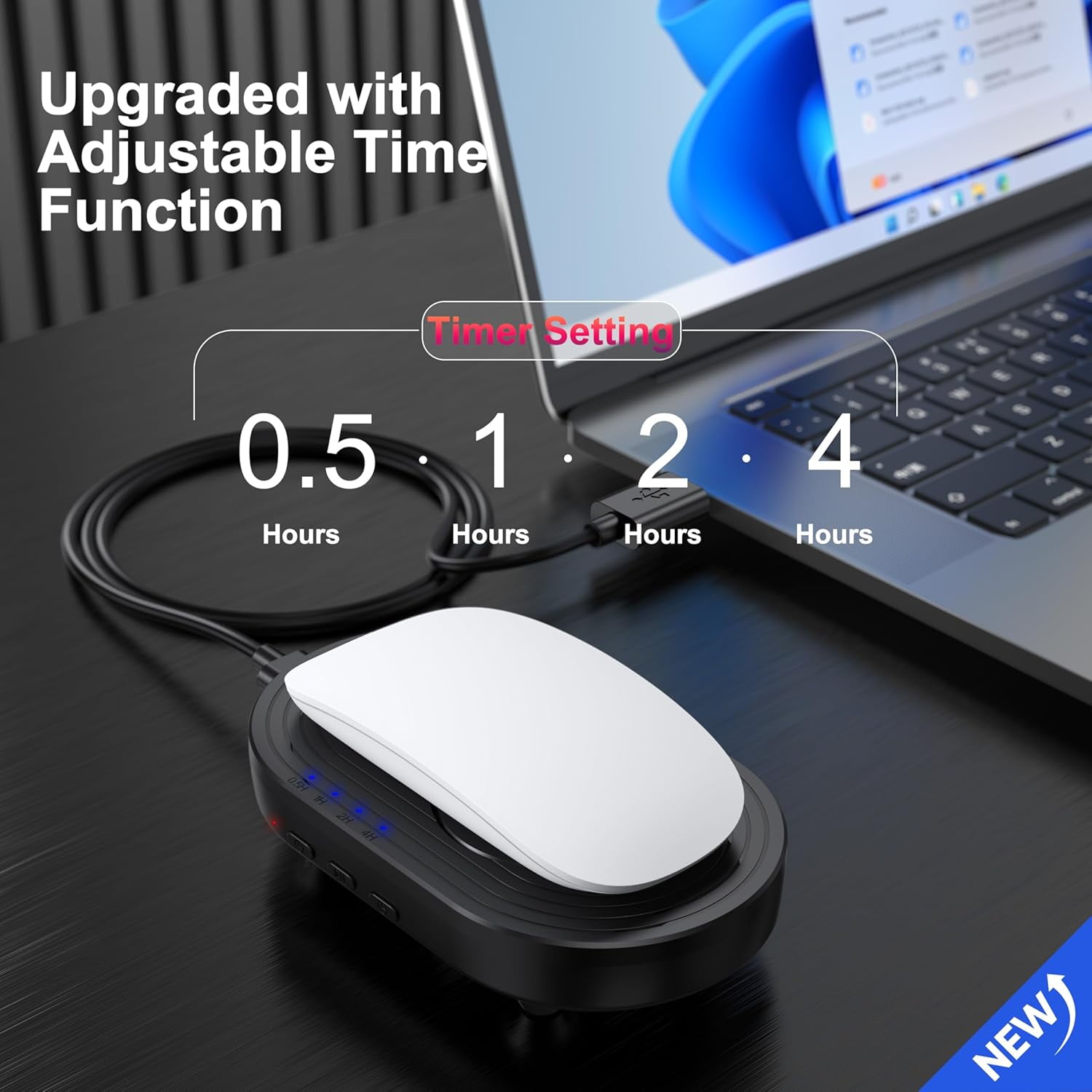 YUYAN-Mouse Jiggler Undetectable with Timer, Driver-Free Mouse Mover Wiggler Random Movement ...