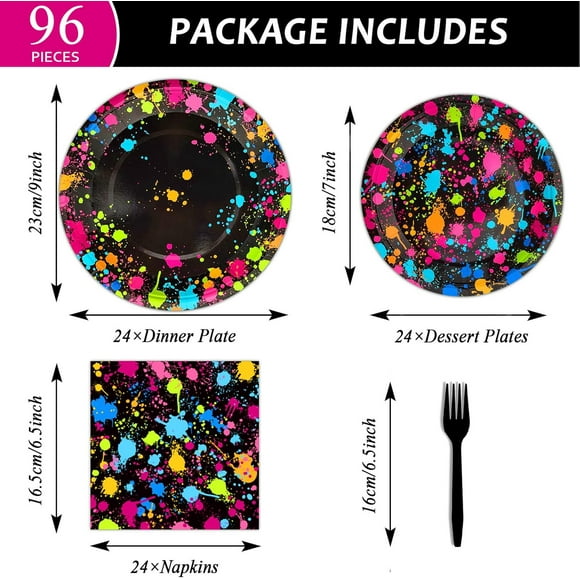 Neon Party Supplies for Colorful Celebrations and Fun Events