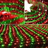 YUYAN-Outdoor Christmas Net Lights, 12FT x 5FT 360 LED Mesh String ...