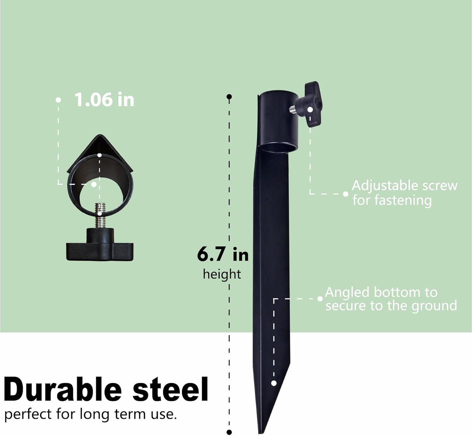 YUYAN-Outdoor Metal Stakes for Ground, Garden Stakes for Lights,Used ...