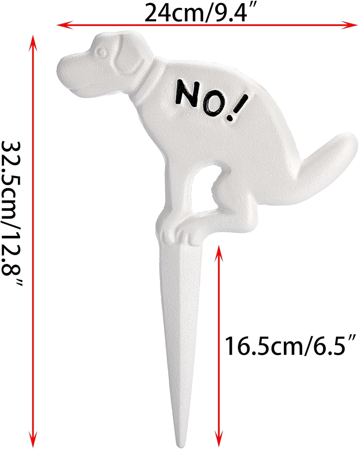 YUYAN-Pack of 2 Cast Iron No Pooping Yard Sign Stake, No Dog Allowed ...