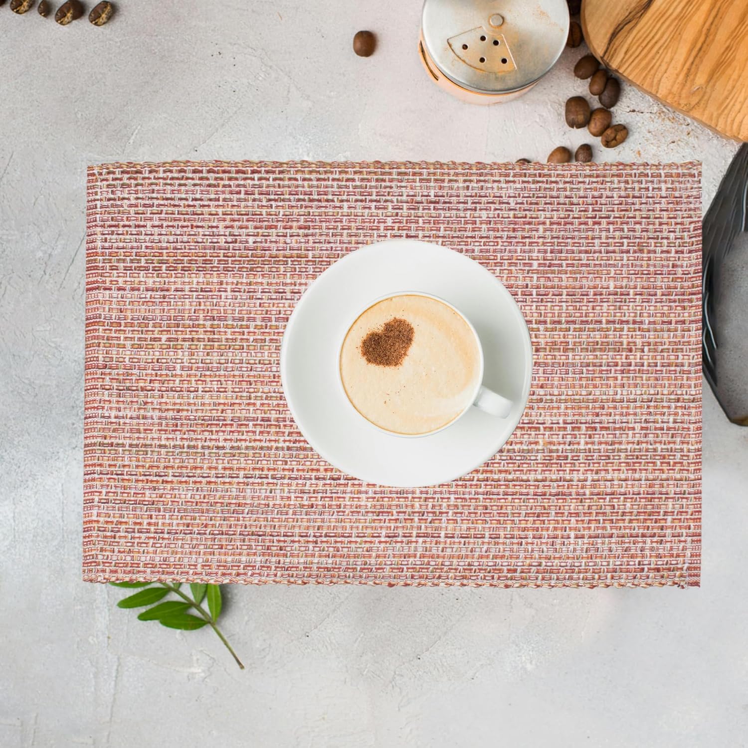 YUYAN-Placemats Fall 100% Cotton Fused Placemats 14''x 20'' Over Sized ...
