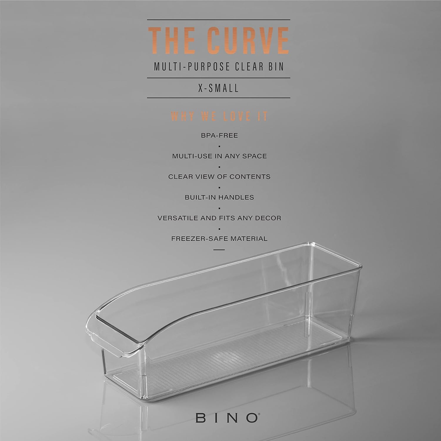 YUYAN-| Plastic Storage Bins, Small | THE CURVE COLLECTION | Multi-Use ...