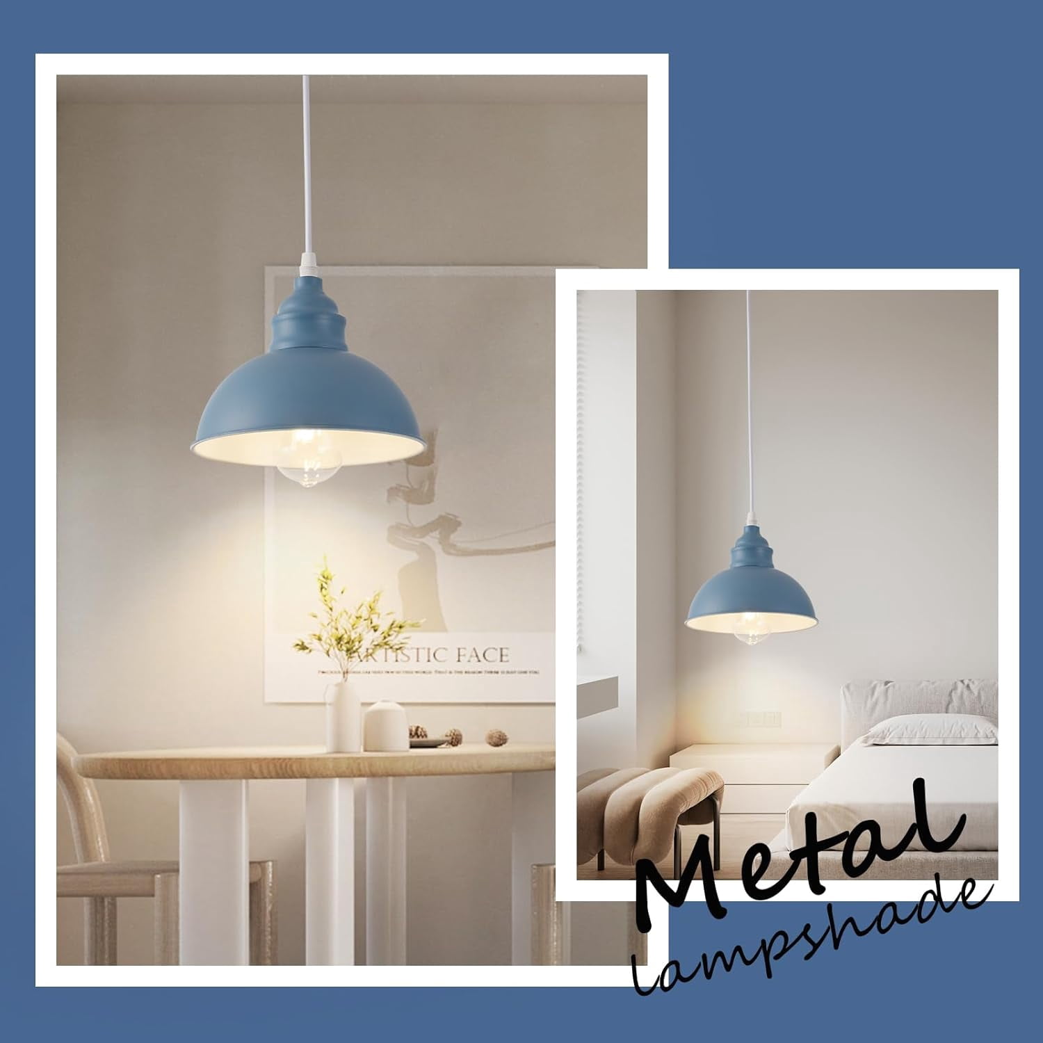 YUYAN-Plug in Pendant Light, 15FT Hanging Lights, On/Off Switch ...
