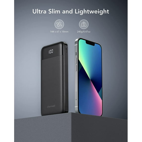 YUYAN-Portable Charger with Built in Cables, Power Bank with Cords ...