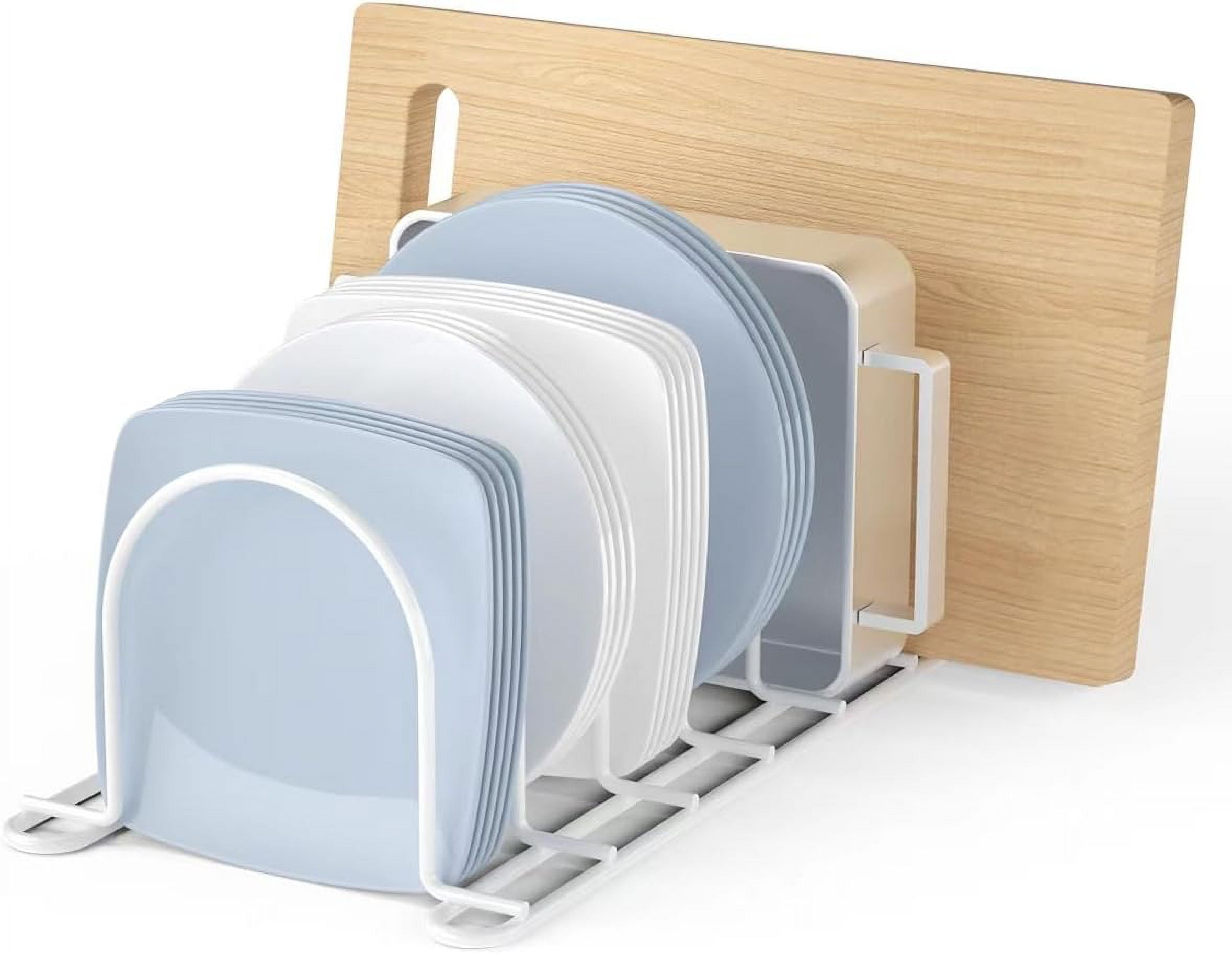 YUYAN-Pot Lids Holder, 10.5" Kitchenware Dividers Organizer for Plates ...