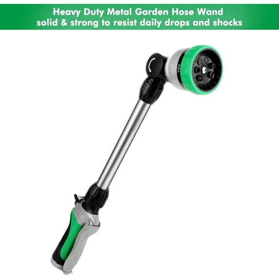 YUYAN-RESTMO Metal Watering Wand, Heavy Duty Garden Hose Wand with 180 ...