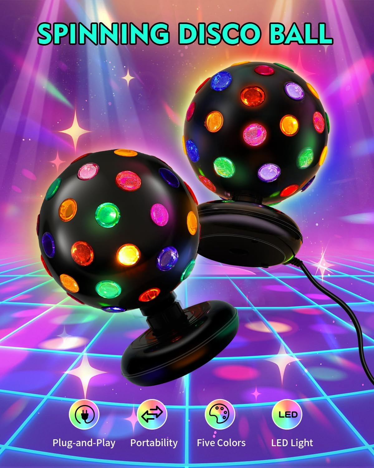 YUYAN-Rotating Disco Ball Light - 11