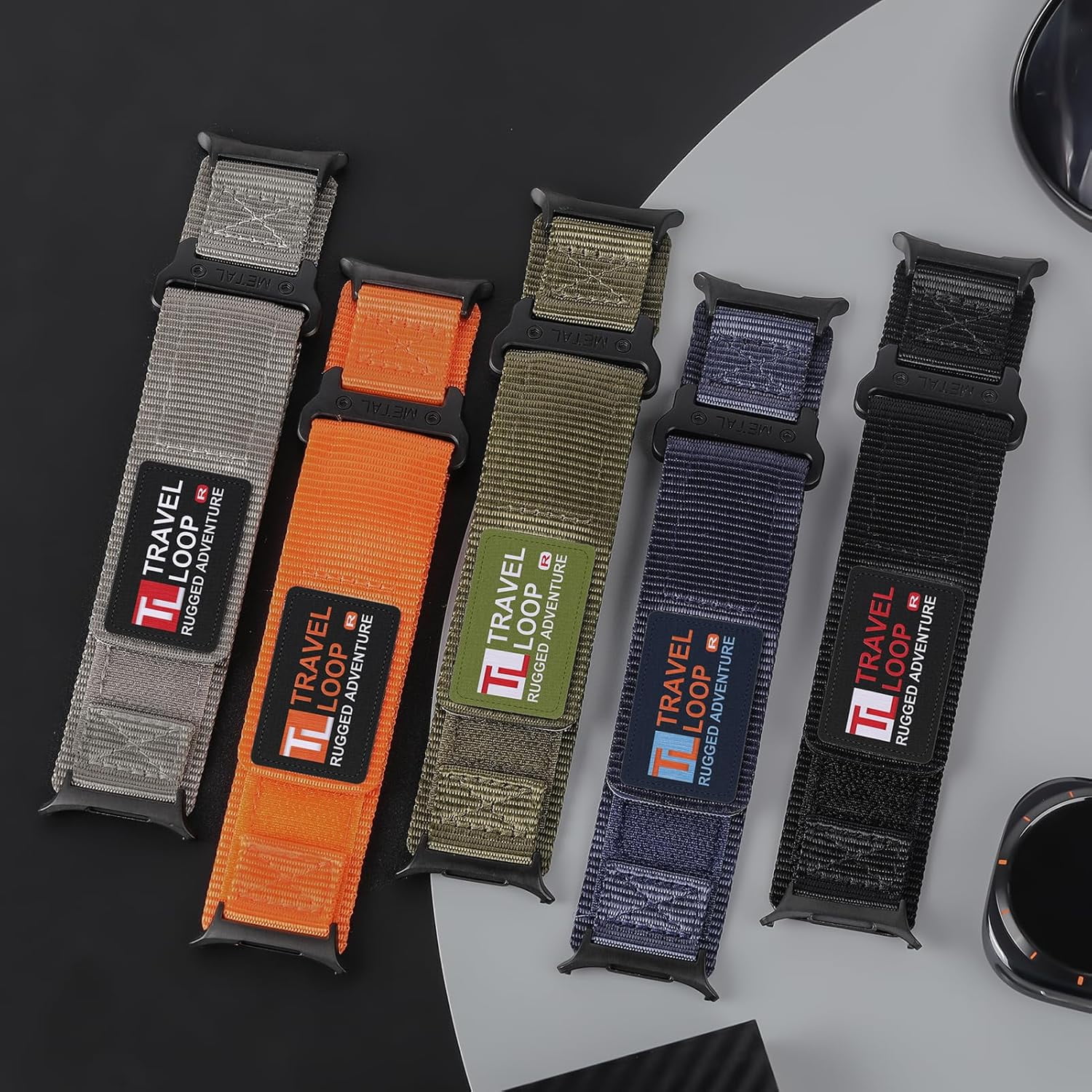 YUYAN-Rugged Nylon Band for Galaxy Watch Ultra Bands 47mm for Men Women ...