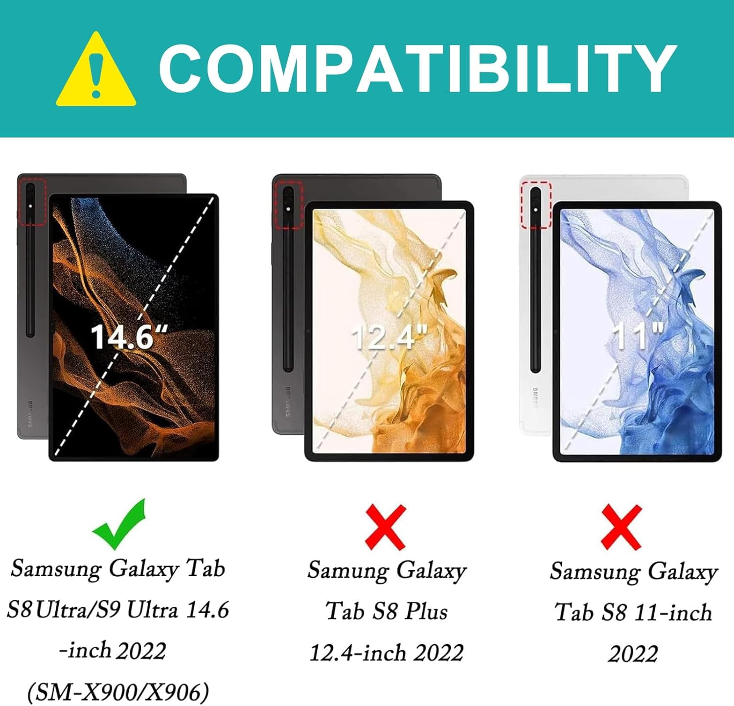 YUYAN-Samsung Galaxy Tab S10 Ultra Keyboard Case 14.6\u201d, Detachable Wireless Keyboard| 7 ...