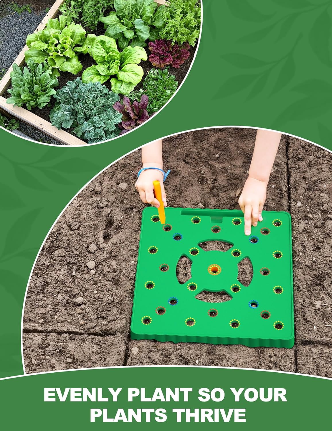 YUYAN-Seed Spacer Tool for Square Foot Gardens - Maximize Your Garden ...