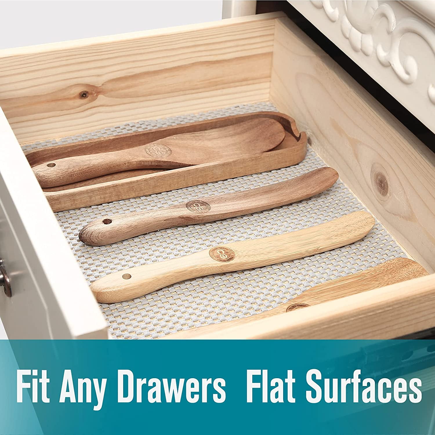 YUYAN-Shelf and Drawer Liner, Non-Adhesive Non Slip and Grip Durable ...