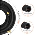 YUYAN-Soaker Hose Kit 100 ft 1/2", Solid Brass Connectors Rubber Longer ...