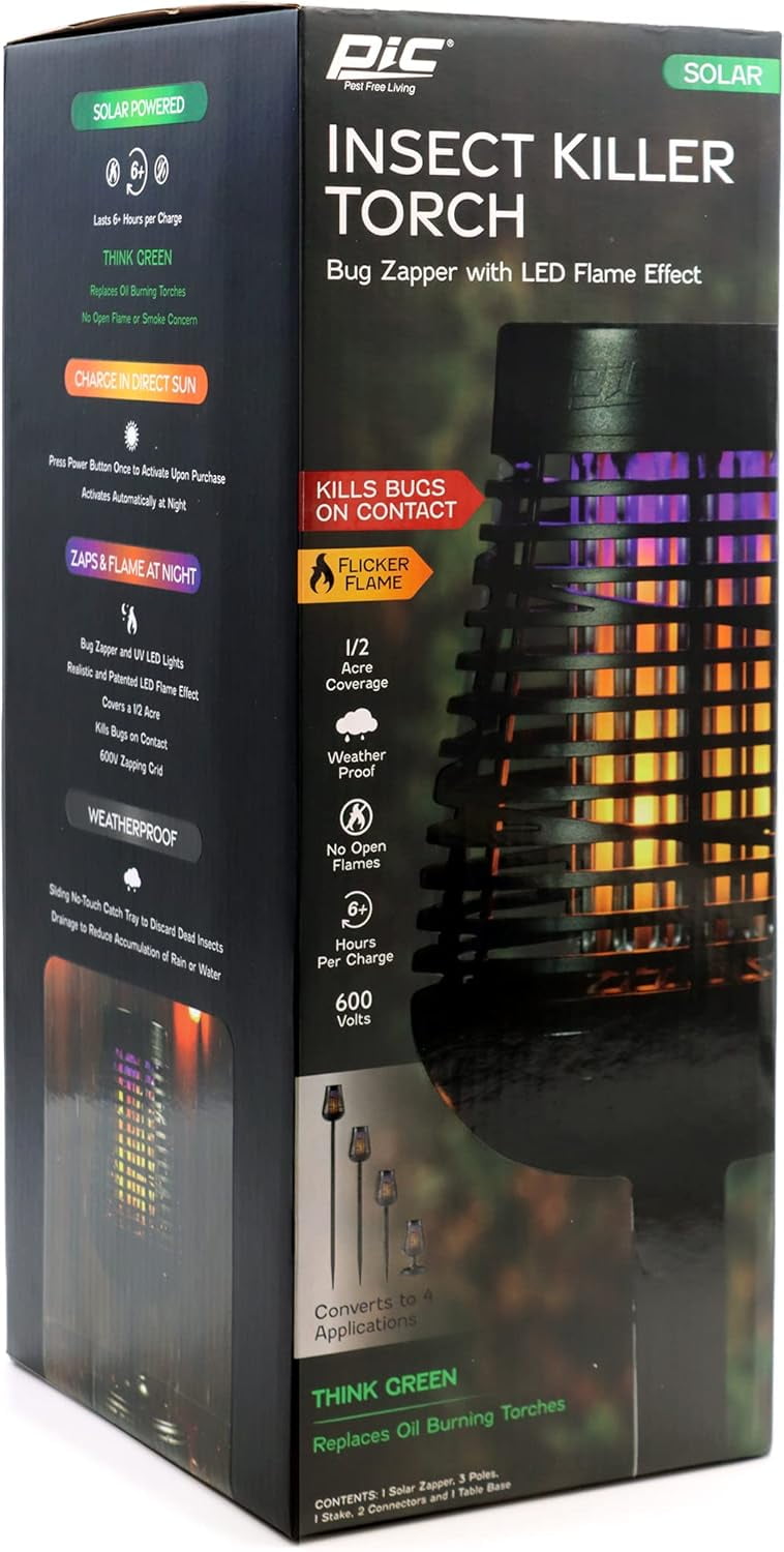YUYAN-Solar Insect Killer Torch (DFST), Bug Zapper and Accent Light ...