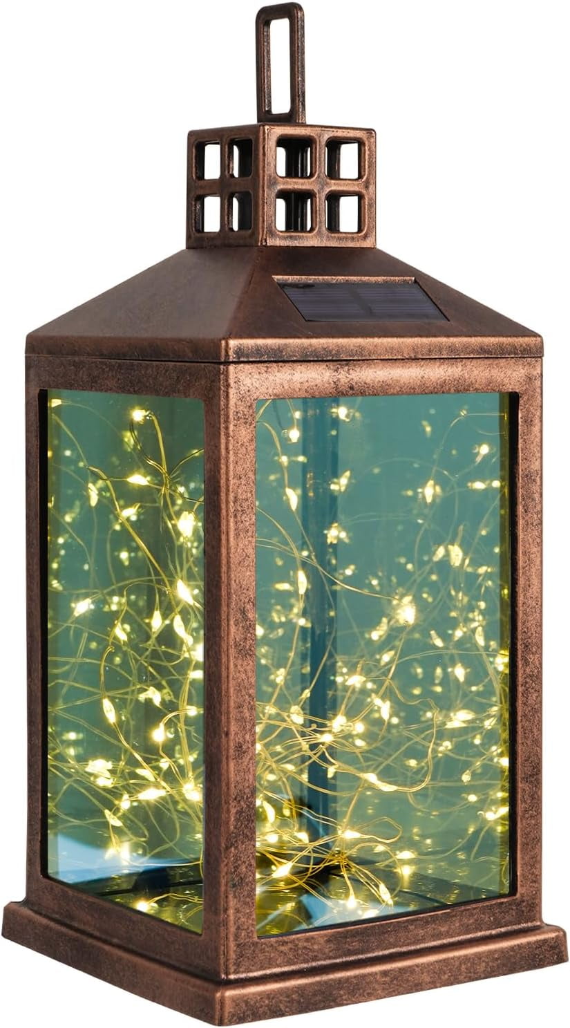 YUYAN-Solar Lantern Outdoor, Garden Hanging Lantern Solar Powered ...
