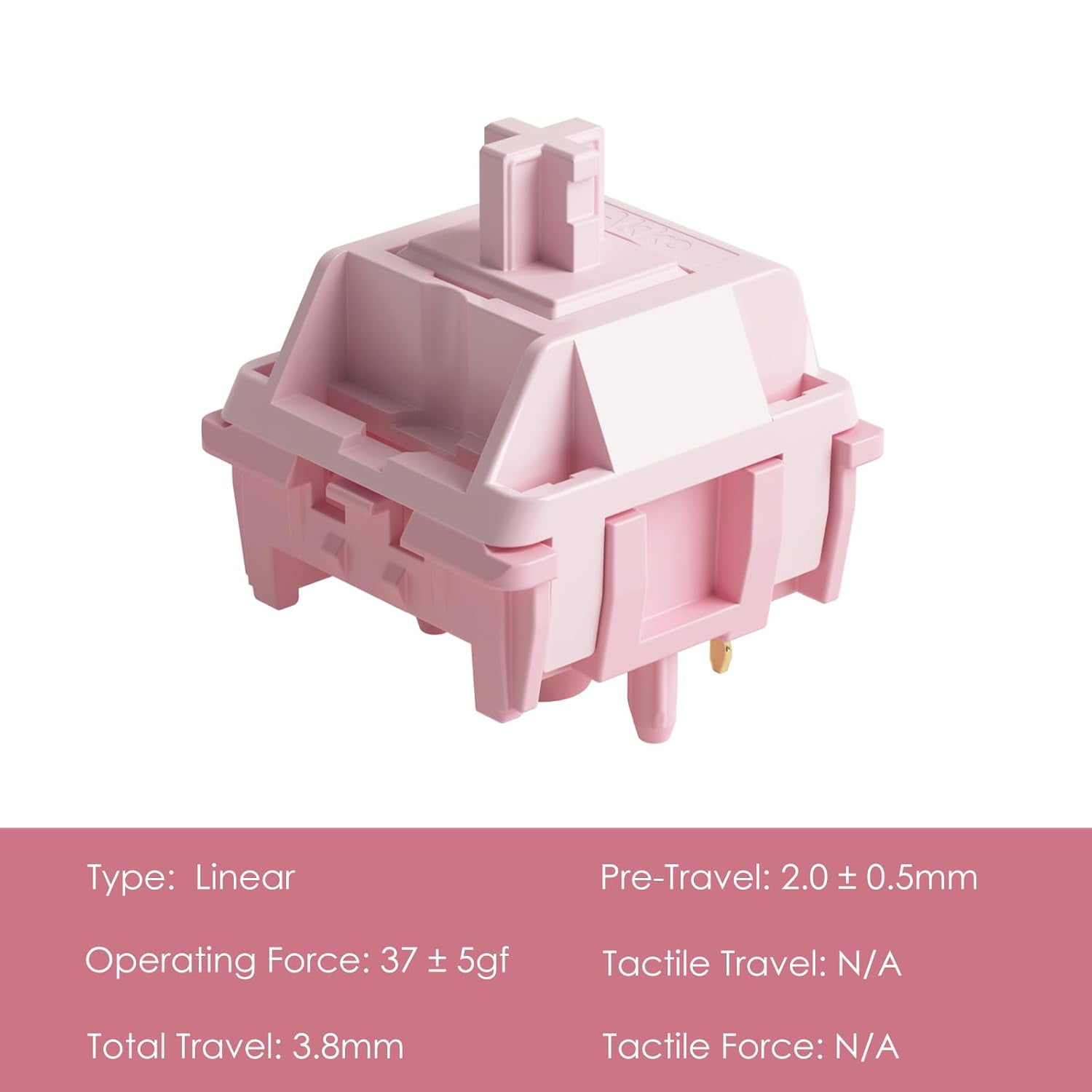 YUYAN-Stellar Rose Switch for Mechanical Gaming Keyboard, 5-Pin 37gf ...