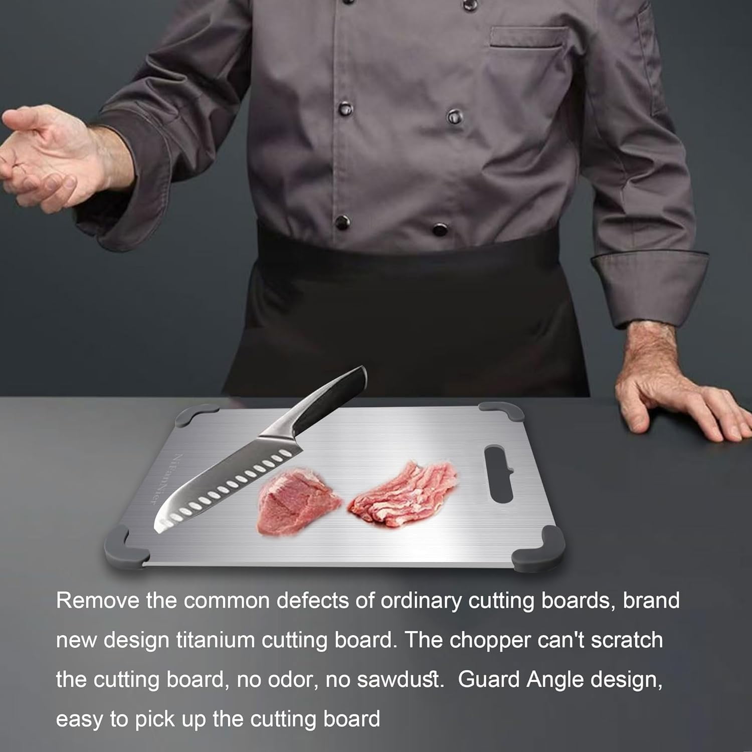 YUYAN-Titanium Cutting Board, 2025 New Upgrade 100% Pure Titanium ...