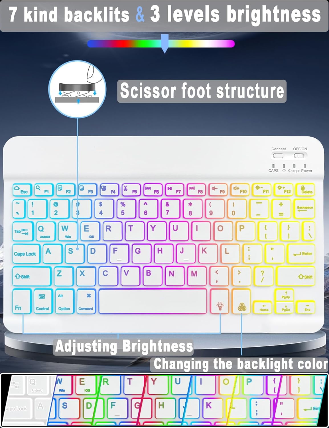 YUYAN-Universal Tablet Keyboard Case for 9.7",10.1",10.2",10.5",10.9 ...