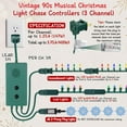 YUYAN-Vintage 90s Musical Christmas Lights Controller, Singing ...