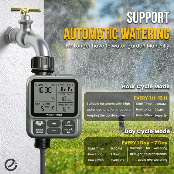 YUYAN-Water Timer for Garden Hose - Programmable Sprinkler Timer ...