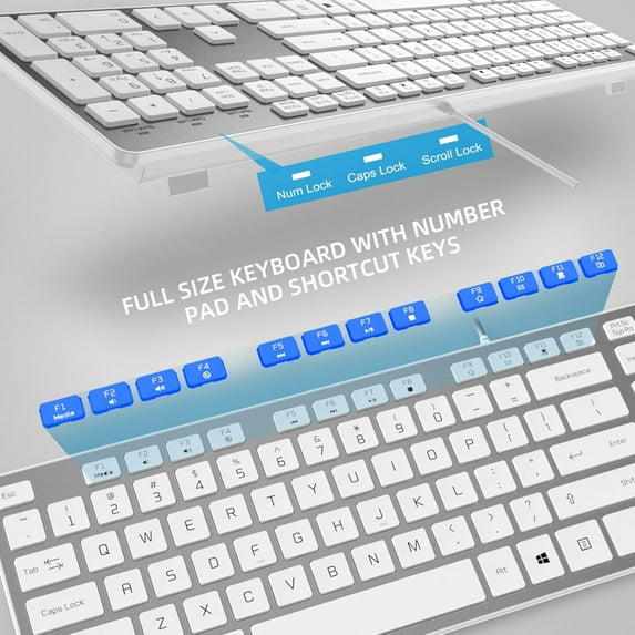 YUYAN-Wired USB Keyboard, Comfortable Quiet Chocolate Keys, Durable ...