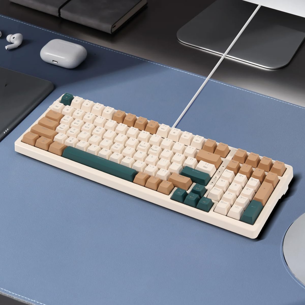 YUYAN-Wireless Mechanical Keyboard, Triple Mode 2.4G/USB-C/BT Gaming ...