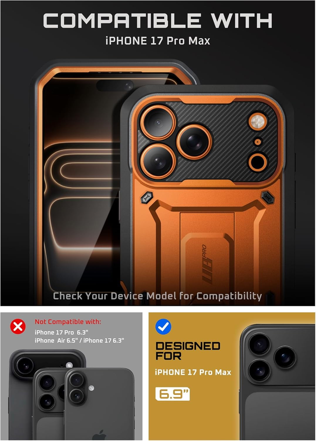 YUYAN-for iPhone 17 Pro Max Case with Camera Control Button (Unicorn ...