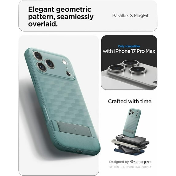 YUYAN-for iPhone 17 Pro Max Case, Parallax S MagFit [TPU Covered Camera ...