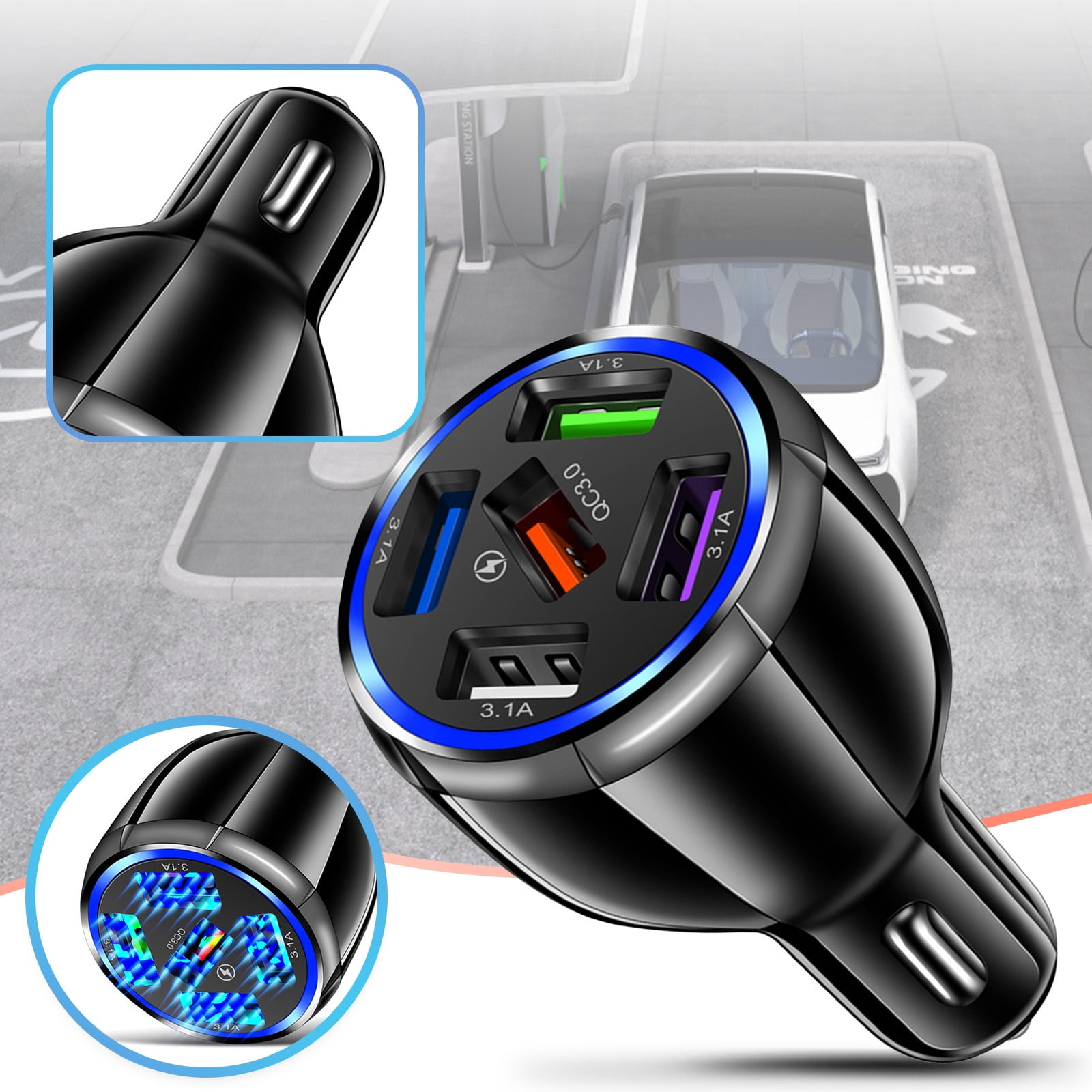 YUYRY Car Cassette And Receiver Music Adapter Car Alarm System with ...