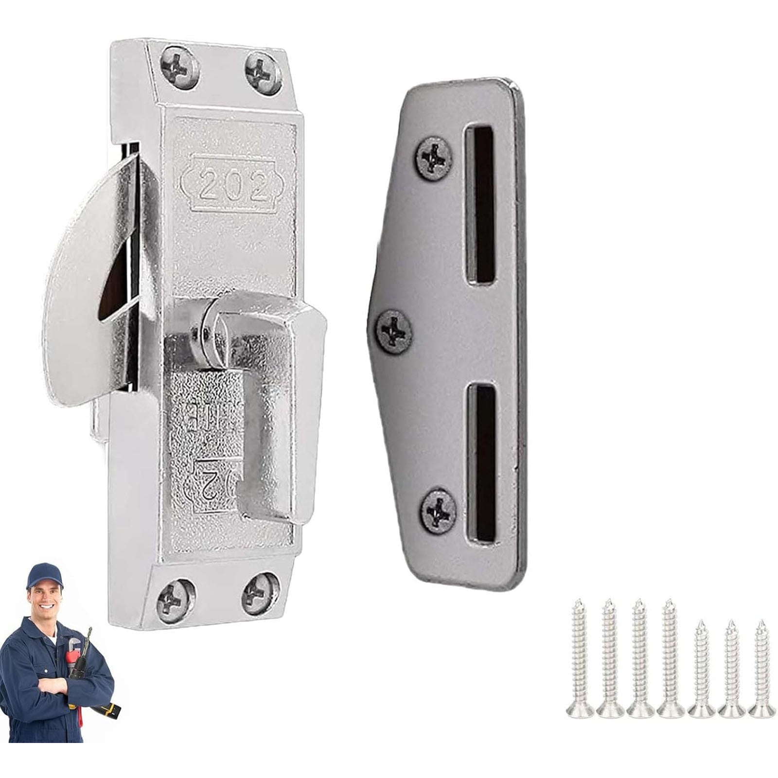 YUYRY Concealed Hinge Hardware Inset Concealed Kitchen Door Stops for ...