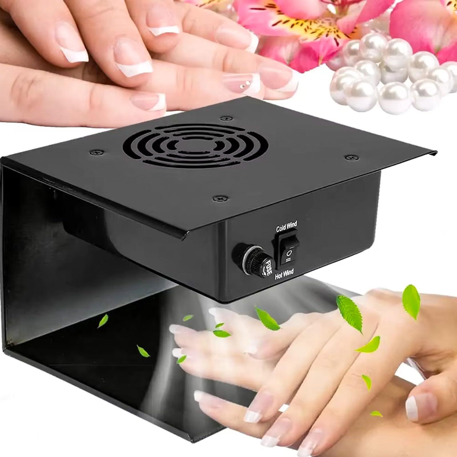 YUYTE Nail Dryer for TMA2 Gel and Regular Polish, 300W Hot & Cold Wind ...